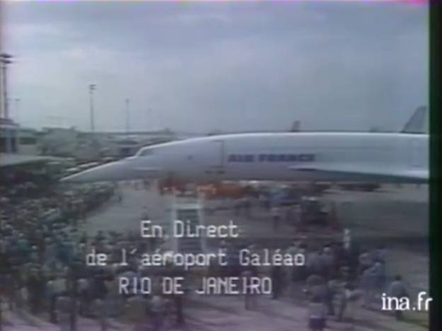 [Video] Llegada a Río de Janeiro del primer vuelo del Concorde en 1976 ...