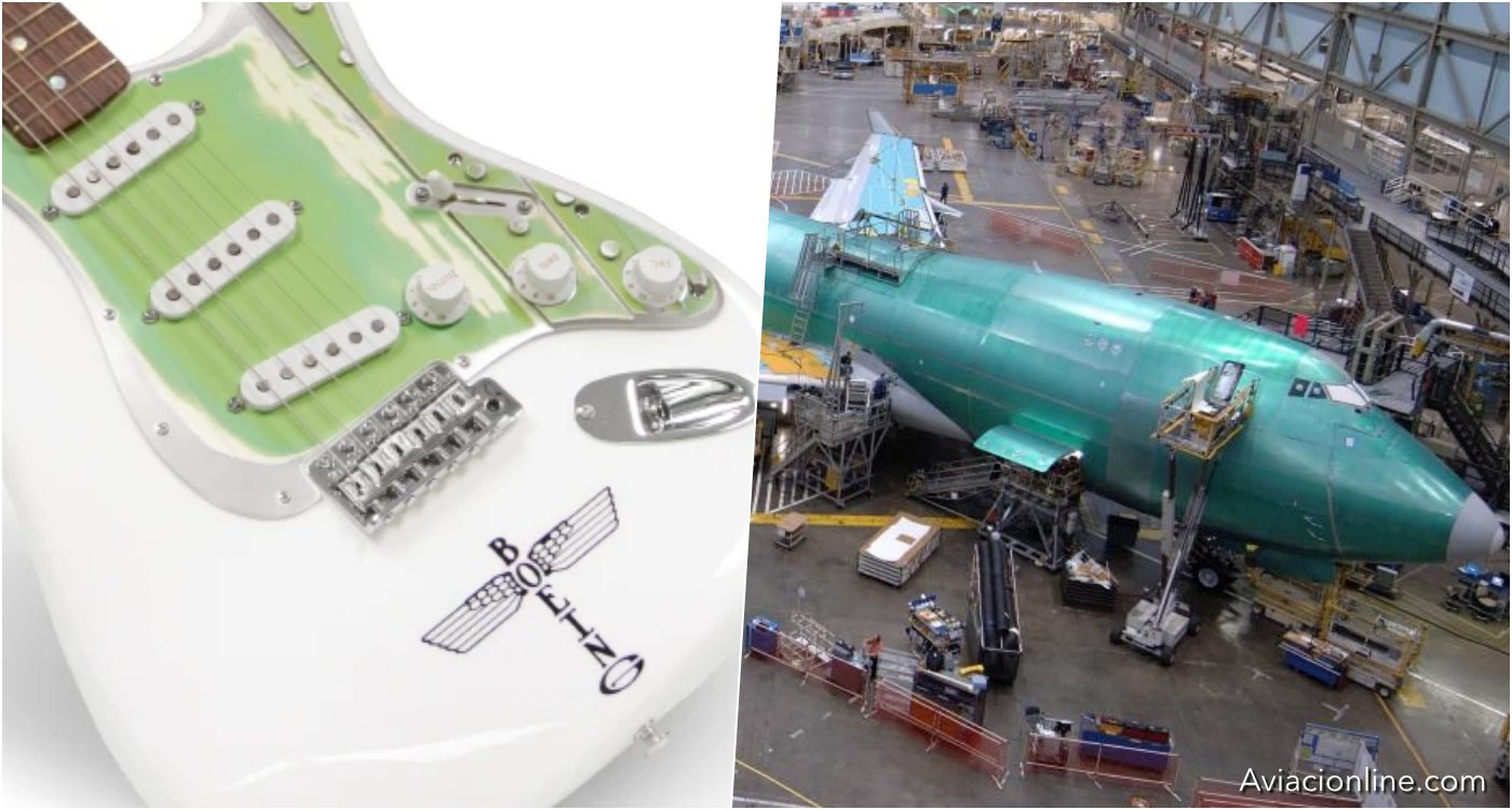 Boeing 747 Fender Stratocaster: cuerpo de guitarra, alma de avión ...