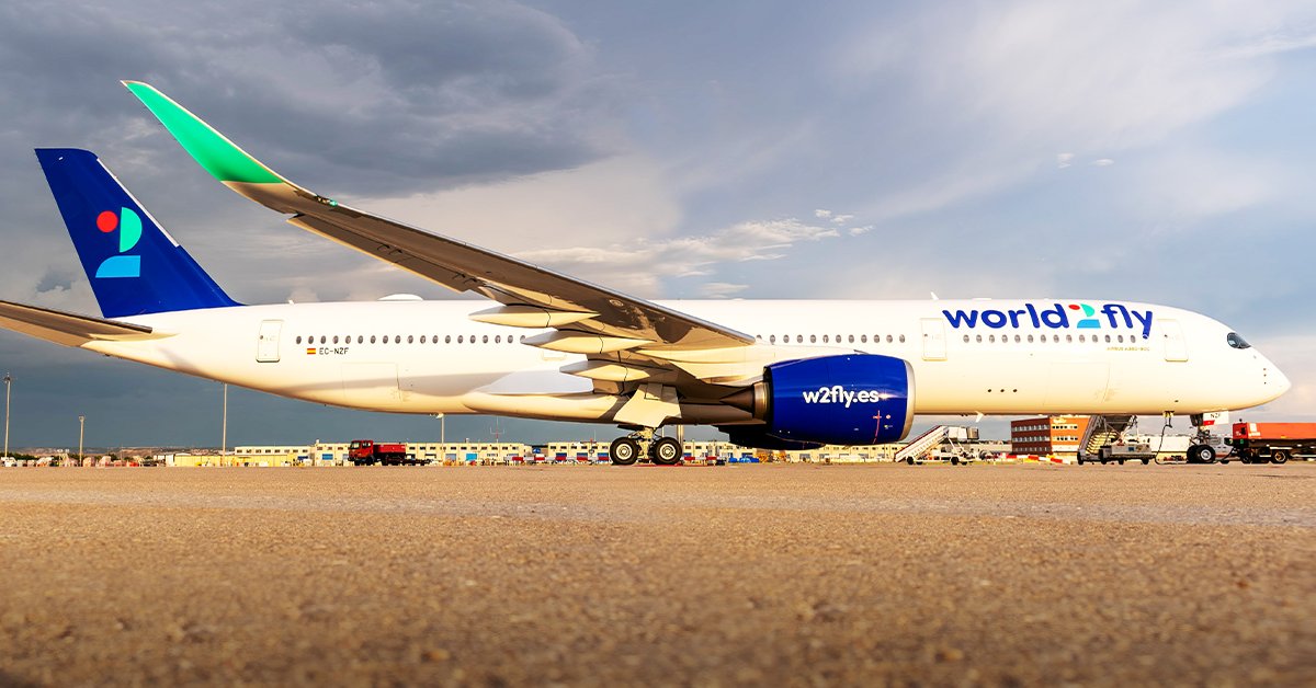 World2fly recibió su tercer Airbus A350 – Aviacionline