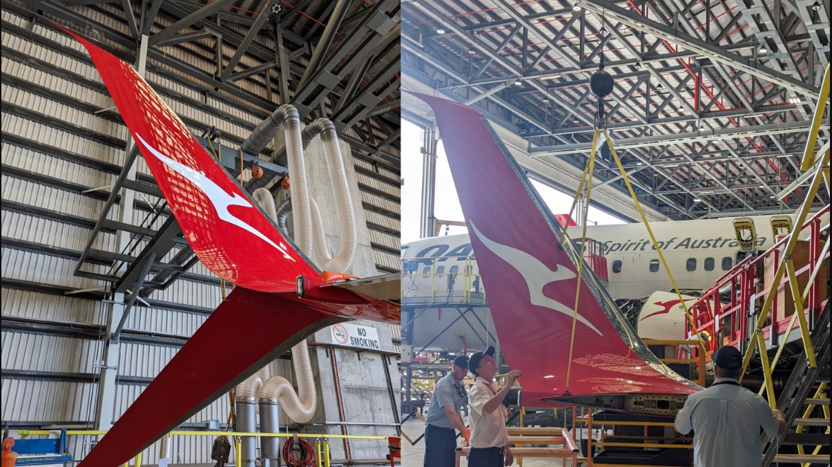 Qantas installs split scimitar winglets in its Boeing 737-800 fleet ...