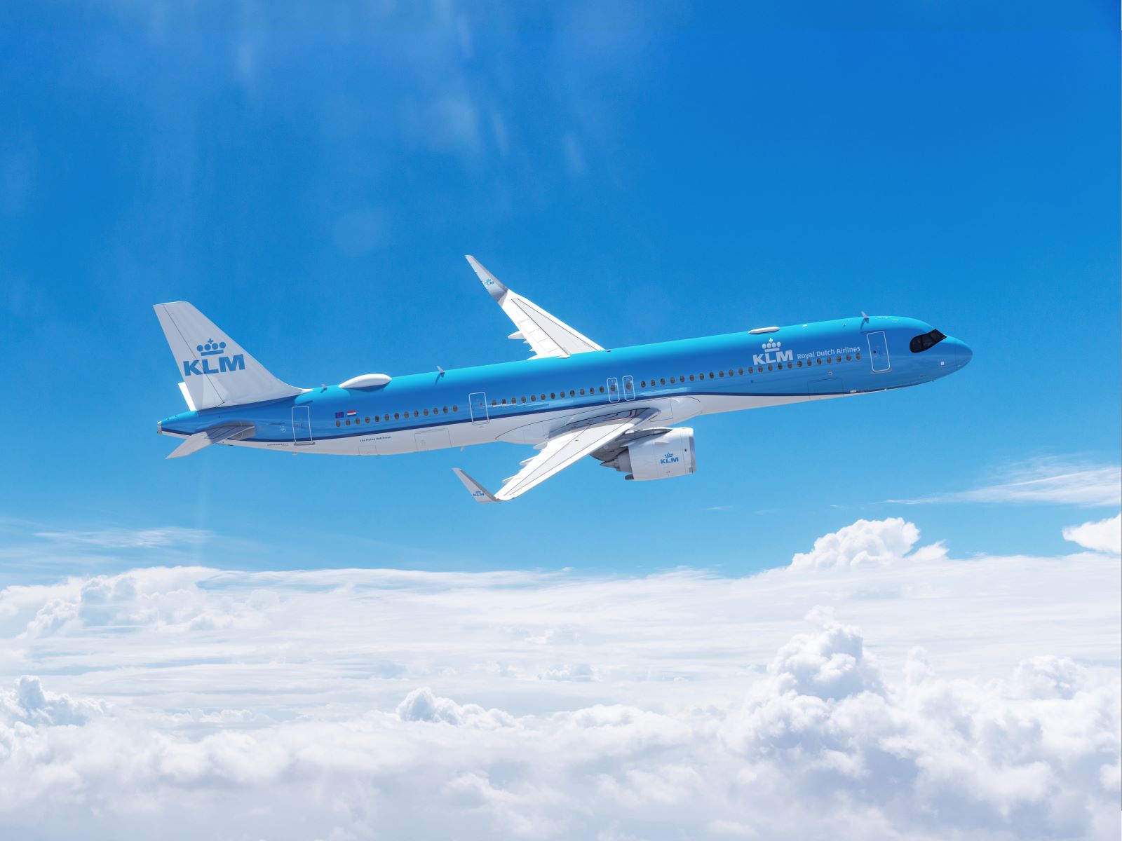 All-Blue Nose: KLM Unveils New Airbus A321neo Livery and Interior ...