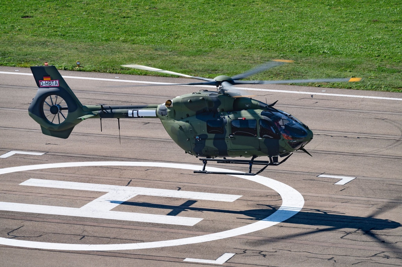 First of the 62 H145M helicopters ordered by the German Bundeswehr from Airbus Helicopters takes ...