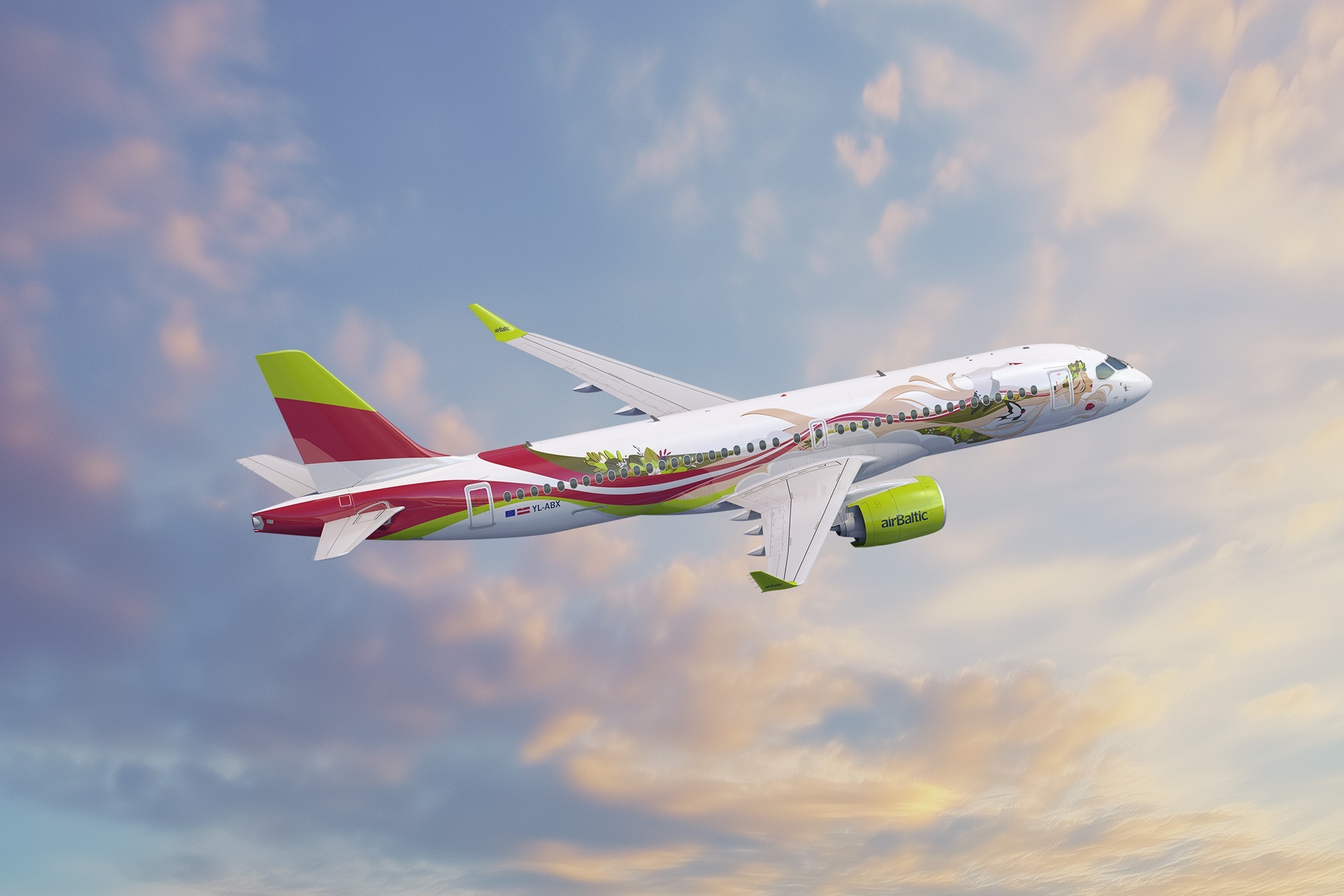 airBaltic presenta su Airbus A220 número 50 con un livery especial ...